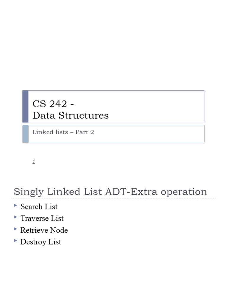 Linked List (Part2) | PDF | Data | Information Retrieval