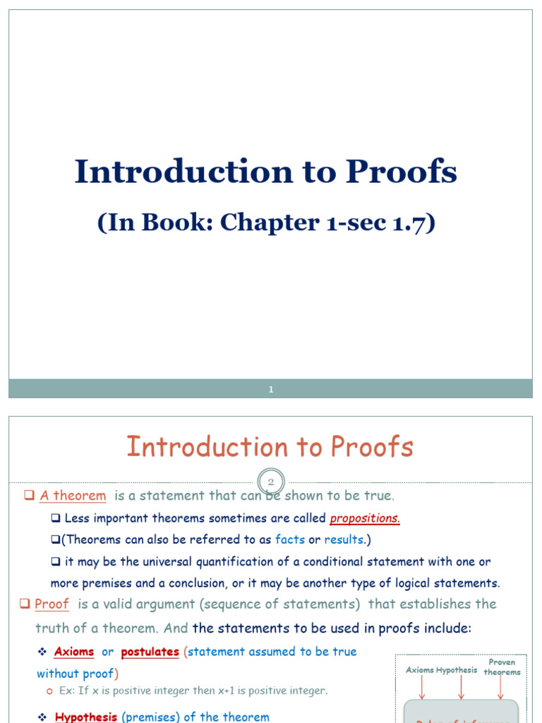 Ch3 1 Proof Techniques Part1 2019 | Download Free PDF | Theorem | Mathematical Proof