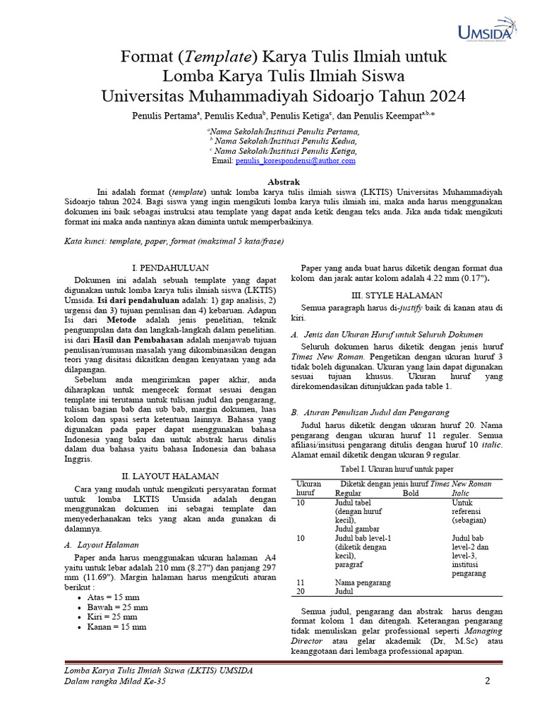 Templete Lktis Umsida 2024 3 | PDF