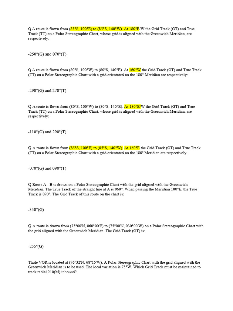 Atpl Nav | PDF | Latitude | Analytic Geometry