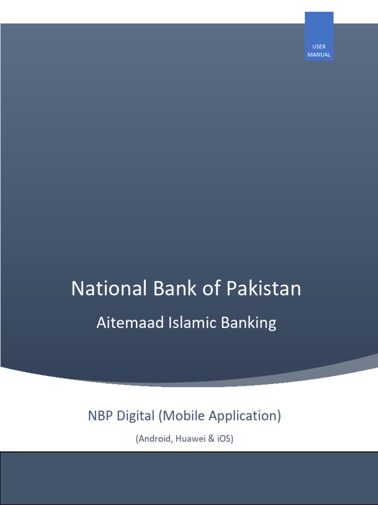 NBP Digital App User Manual | PDF | Personal Identification Number ...