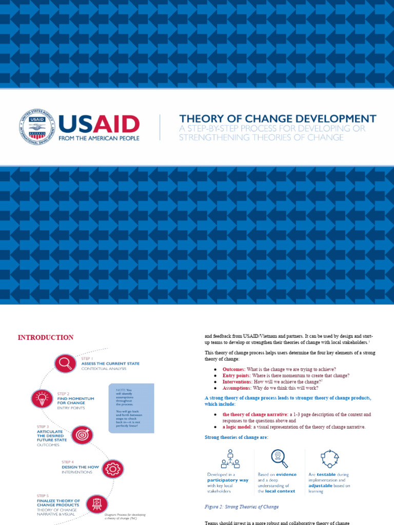 USAID Theory of Change Workbook | PDF | Career & Growth