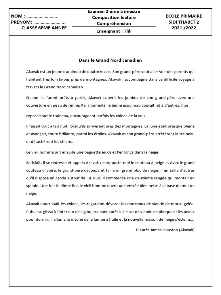 Voyage d'Akavak dans le Grand Nord | PDF