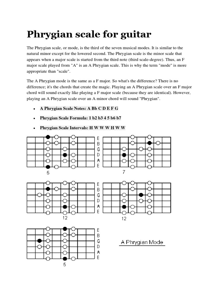 Phrygian Mode | PDF