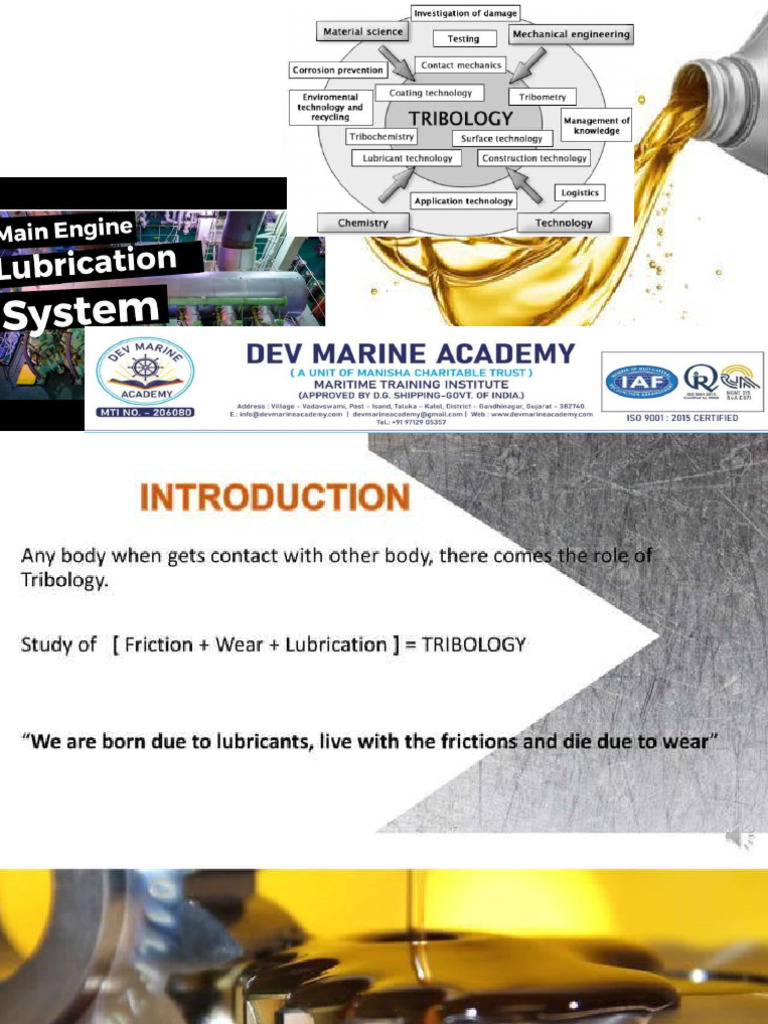 Tribology and Engine Lubrication | PDF | Motor Oil | Lubricant