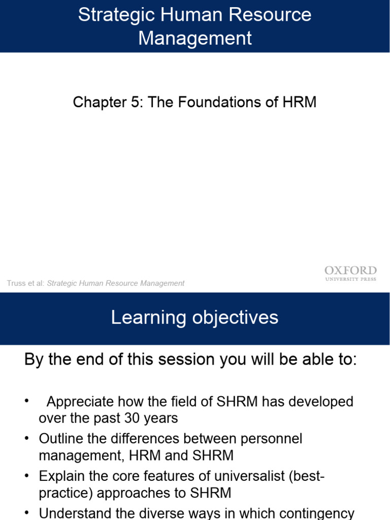 SHRM Powerpoint Trussetal - ch05 | PDF