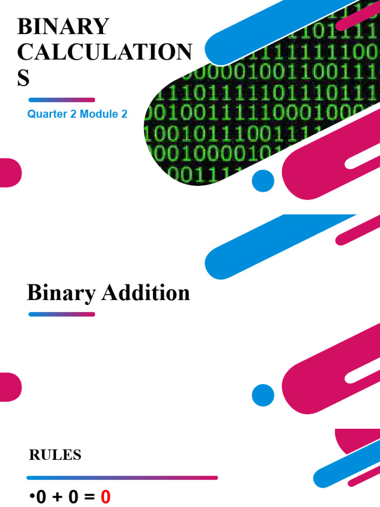 Binary Calculations | PDF | Division (Mathematics) | Abstract Algebra