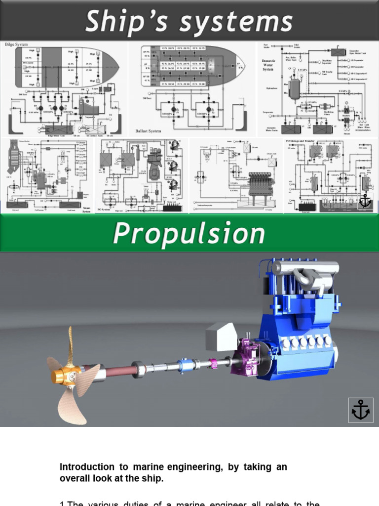 Marine Engineering Overview | PDF | Marine Propulsion | Engines