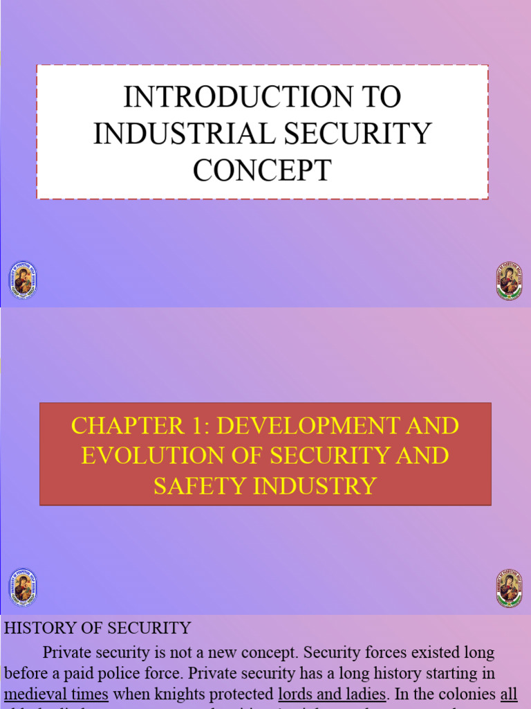 Introduction To Industrial Security Concept 1 | PDF