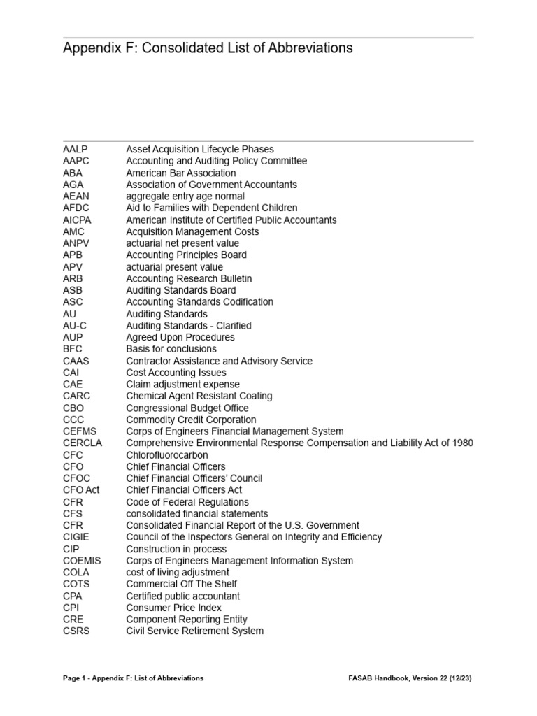 Handbook Appendix F | PDF