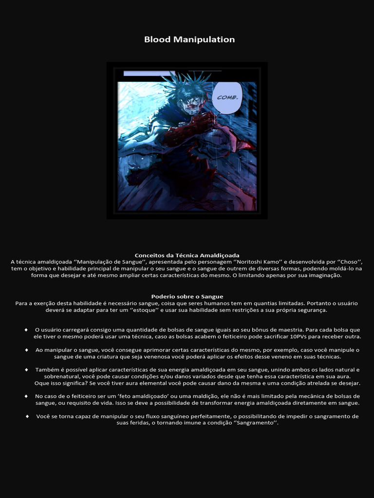 Blood Manipulation | PDF | Sangue | Vida
