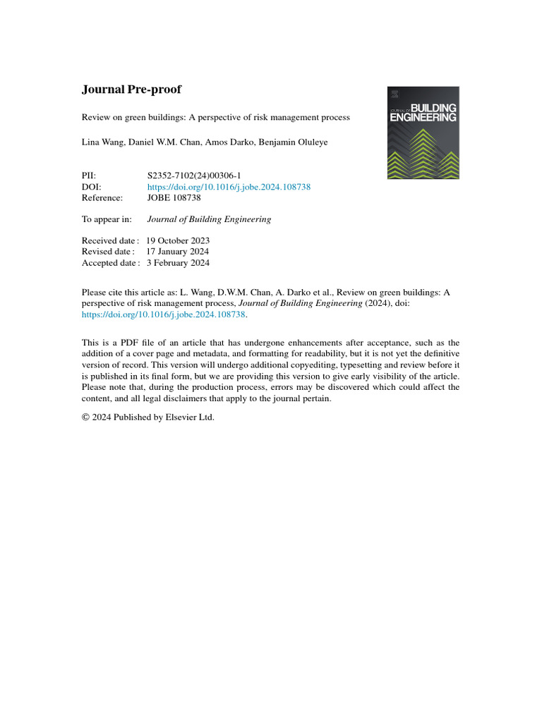 Green Building Risk Management | PDF | Risk | Risk Management