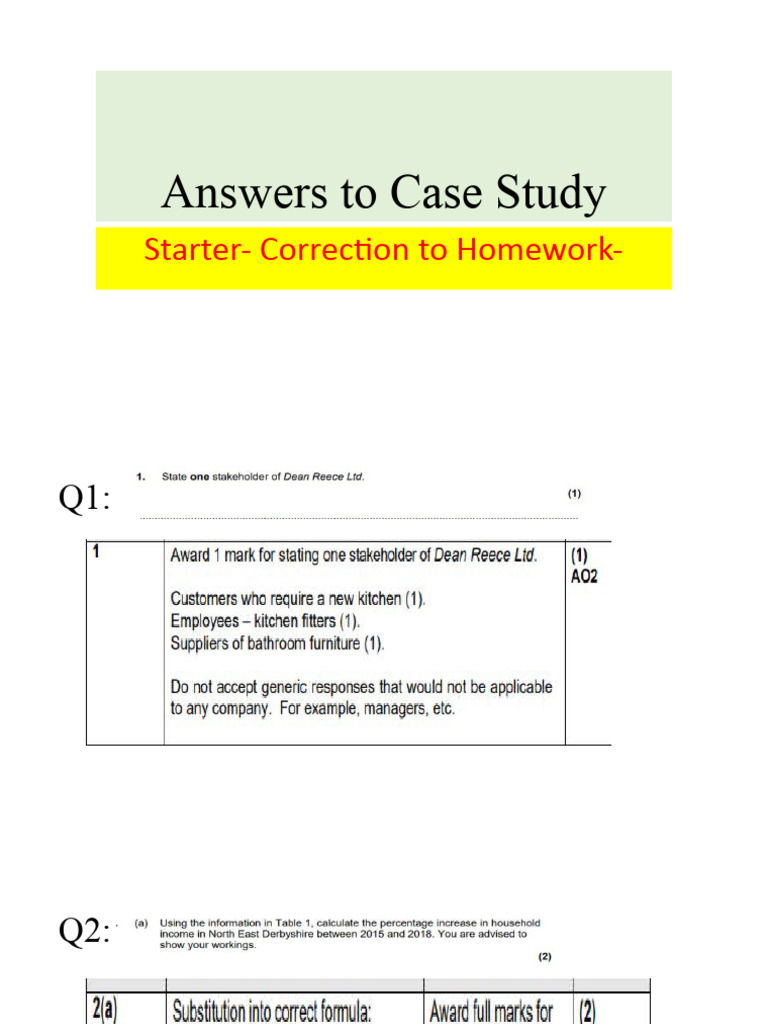 3 6-9-12 Mark Question Answer Case Study 1 Answers To Case Study | PDF | Argument | Cognitive ...