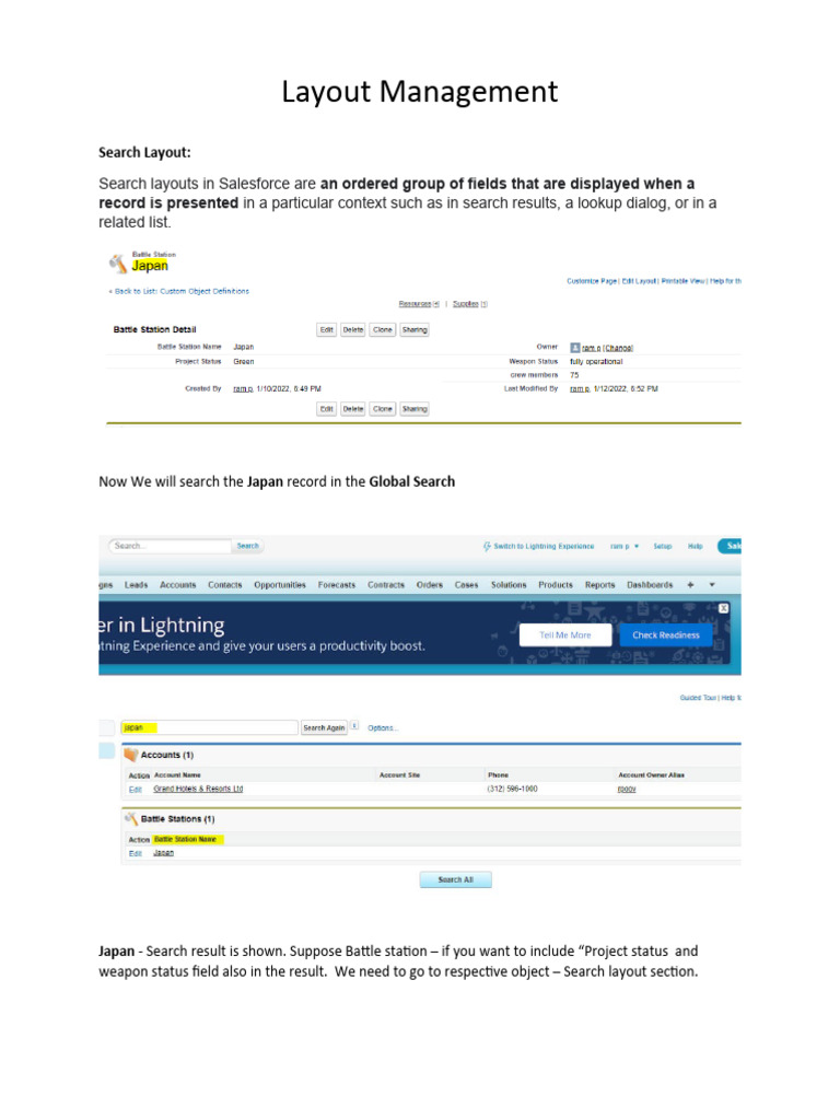 SFDC Layout Mangement | PDF | Page Layout | Icon (Computing)