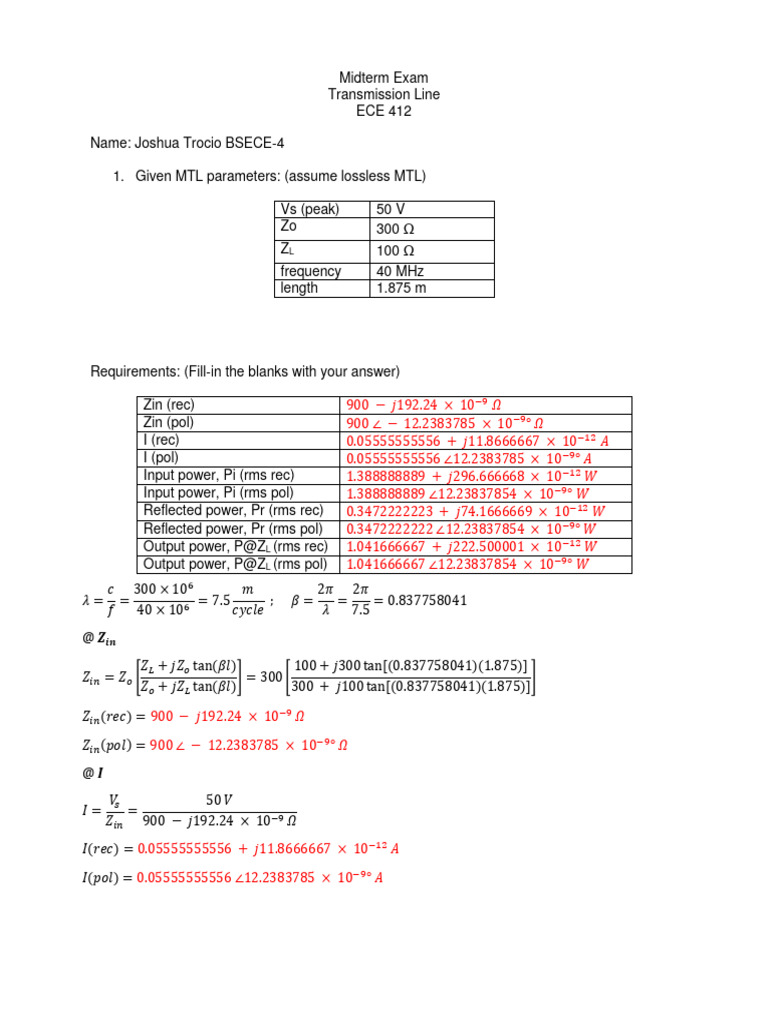 Trocio, Joshua ECE 412 Mex | PDF | Information And Communications ...