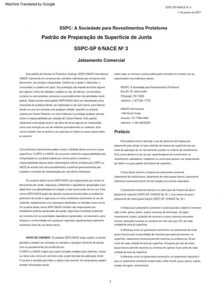 SSPC-SP-6-Commercial-Blast (BR) | PDF