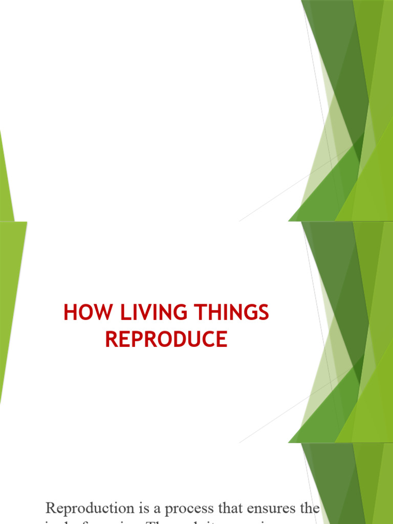 How Living Things Reproduce | PDF | Reproduction | Fertilisation