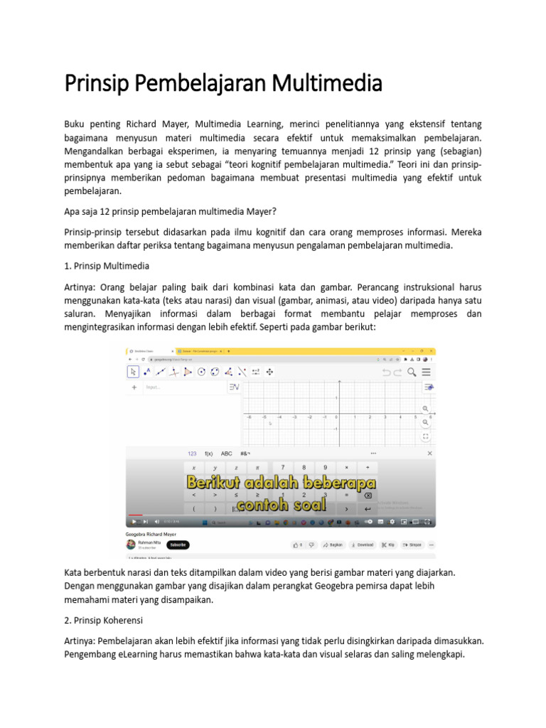 Prinsip Multimedia Mayer | PDF