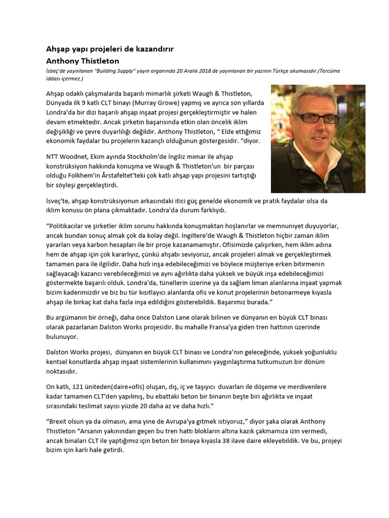 Ahşap Yapı Projeleri de Kazandırır Dalston Works Projesi | PDF