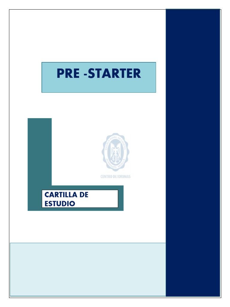 Booklet Pre Starter | PDF | Subject (Grammar) | Pronoun