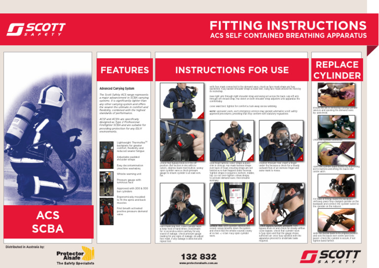 ACS SCBA Fit Poster ANZ PA Logo | PDF | Diving Equipment | Equipment