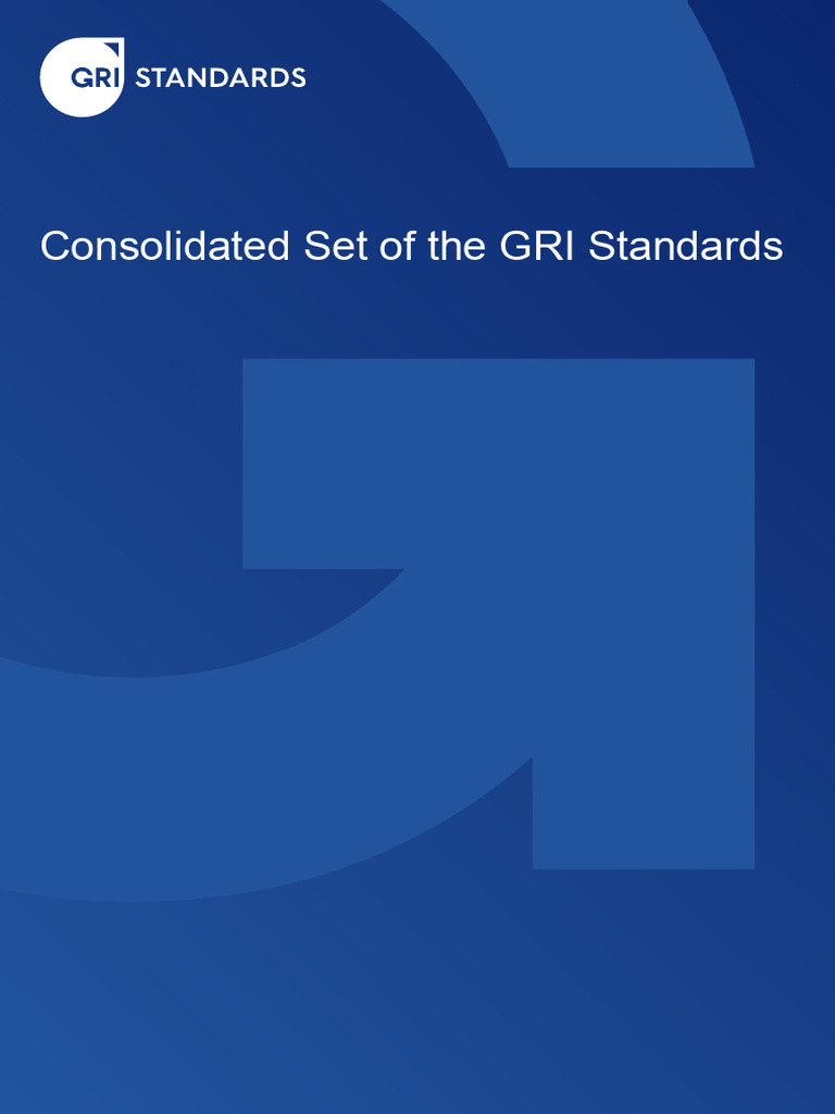 Consolidated Set of The GRI Standards | PDF | Sustainability | Due ...