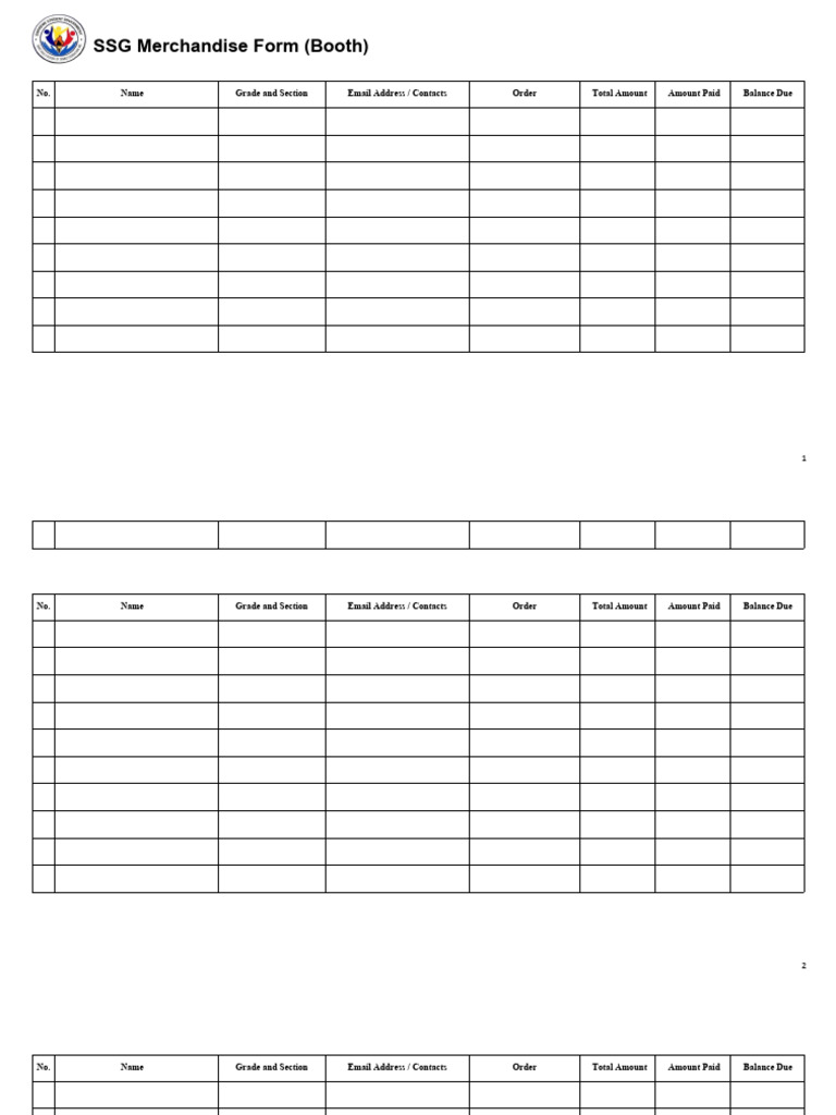 Merchandise Form Booth | PDF | Finance & Money Management | Law