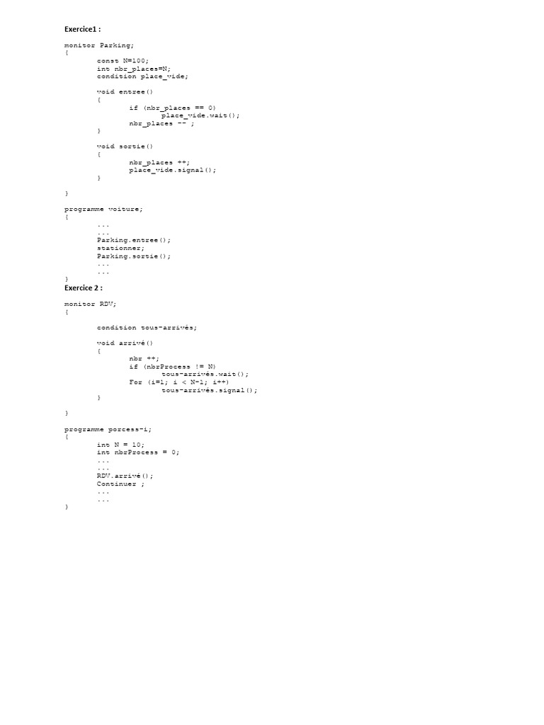 TD4 Exercice1-2-4 | PDF