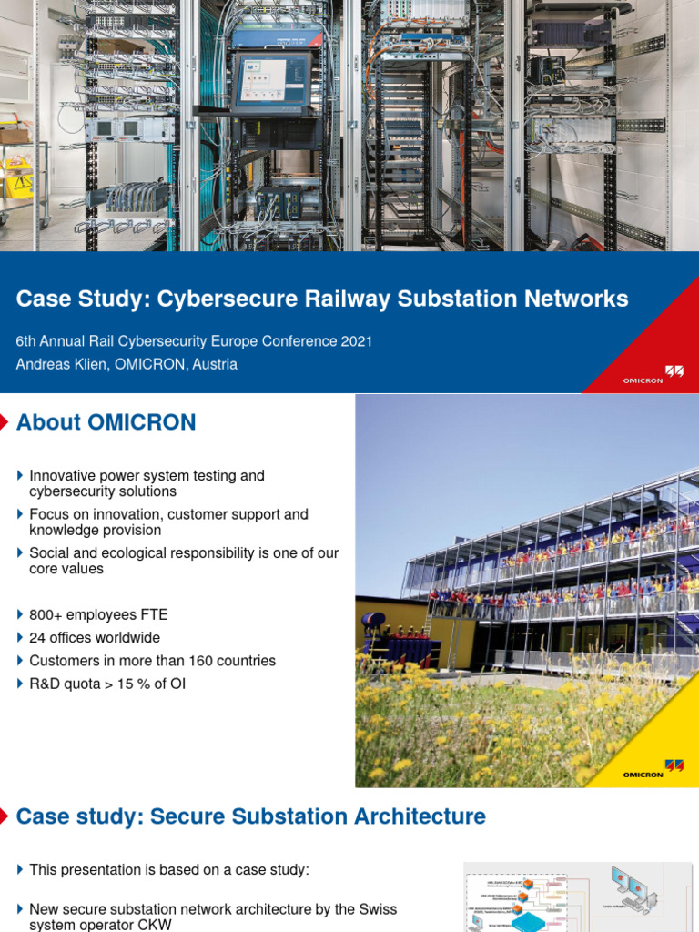 Klien - Case Study - Cybersecure Railway Substation Networks | PDF