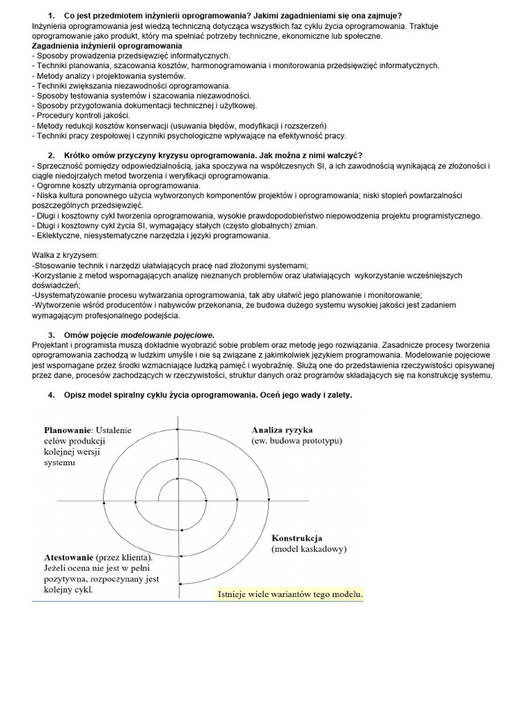 BYT - Odp Na Pyt Z Ksizki - Opracowanie | PDF