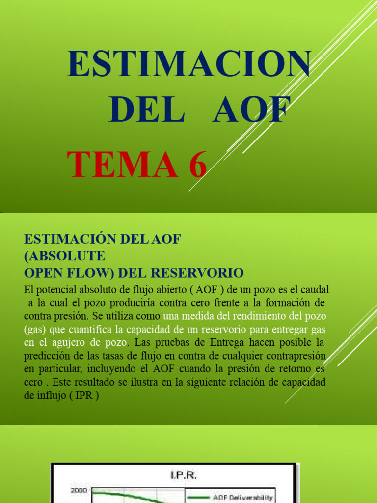 Estimación del AOF en Reservorios | PDF | Ciencia y matemáticas