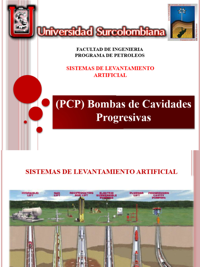 (PCP) Bombas de Cavidades Progresivas: Sistemas de Levantamiento Artificial | PDF | Presión ...