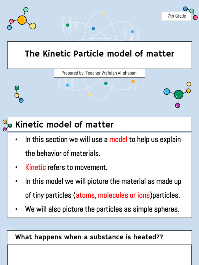 9.2 The Kinetic Model of Matter | Download Free PDF | Gases | Matter