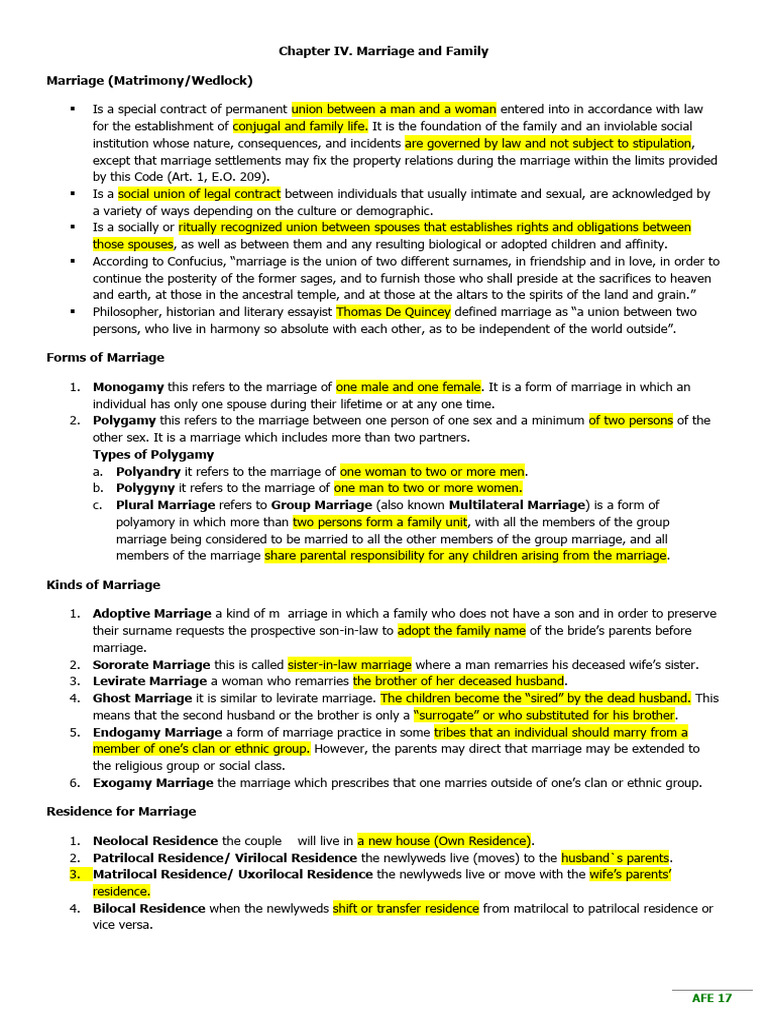 Chapter 5. Crim 3. JD Jjs | PDF | Marriage | Annulment