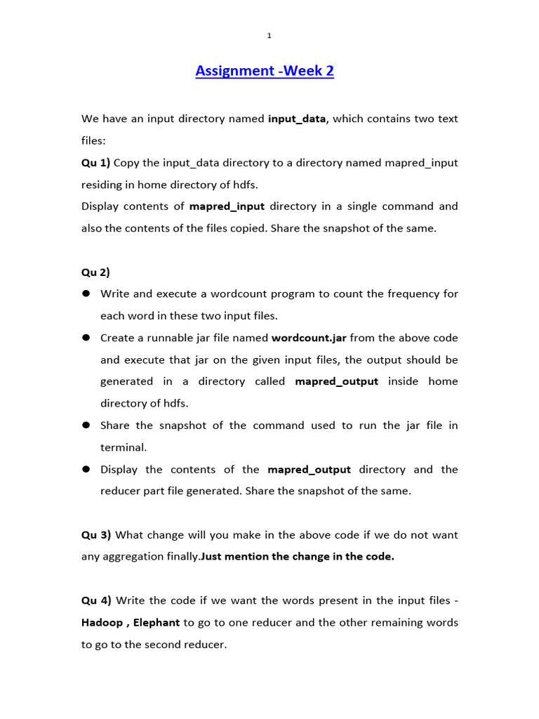 MapReduce Practical Assignment | PDF | Apache Hadoop | Software Engineering