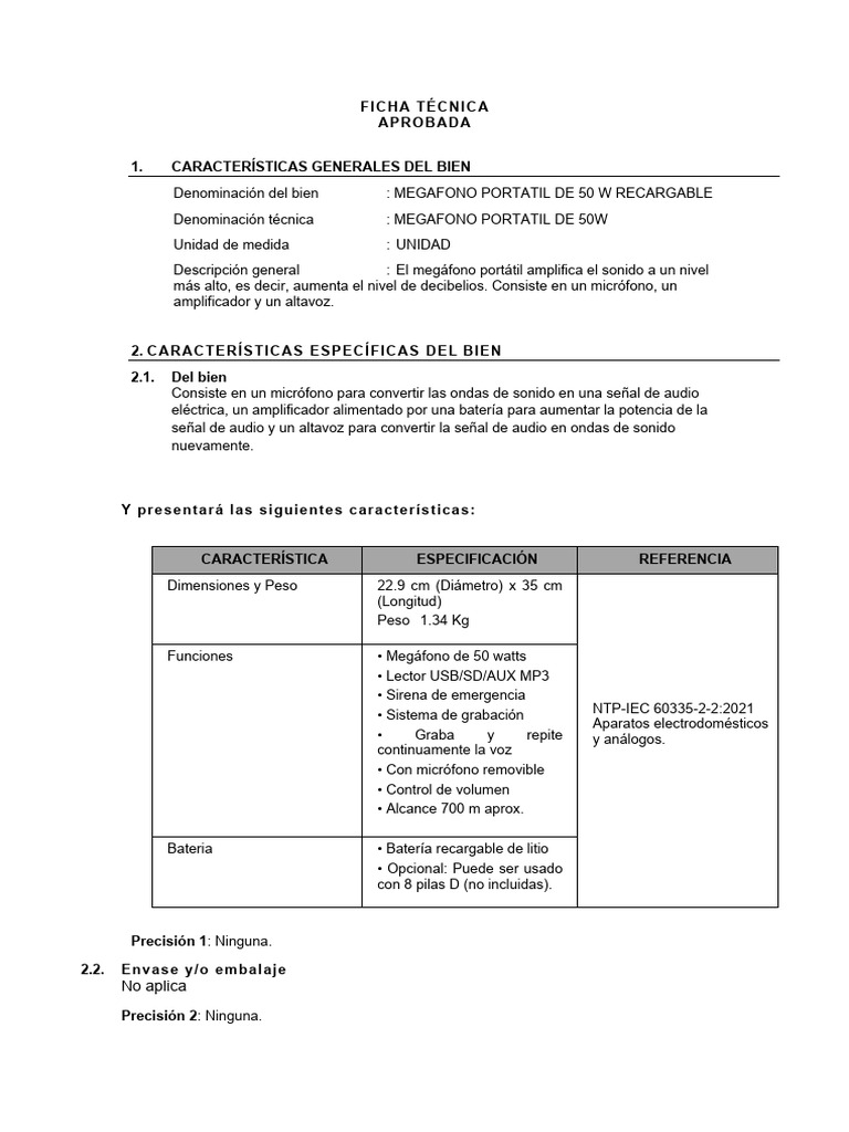 ficha ejemplo oscemegafono | PDF | Micrófono | Altoparlante