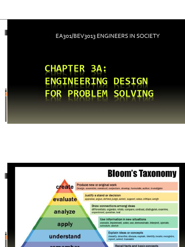 Chap 3a Engineering Design For Problem Solving | PDF Chap 3a Engineering Design For Problem Solving | PDF