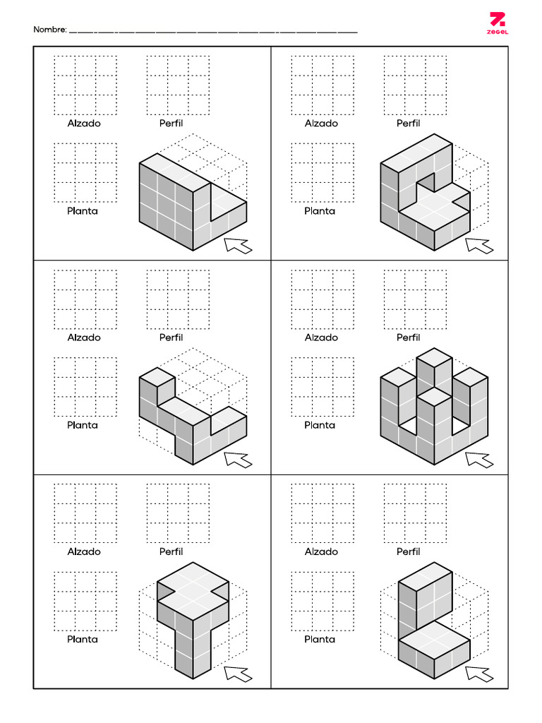 Practica Perspectiva Isométrica | PDF