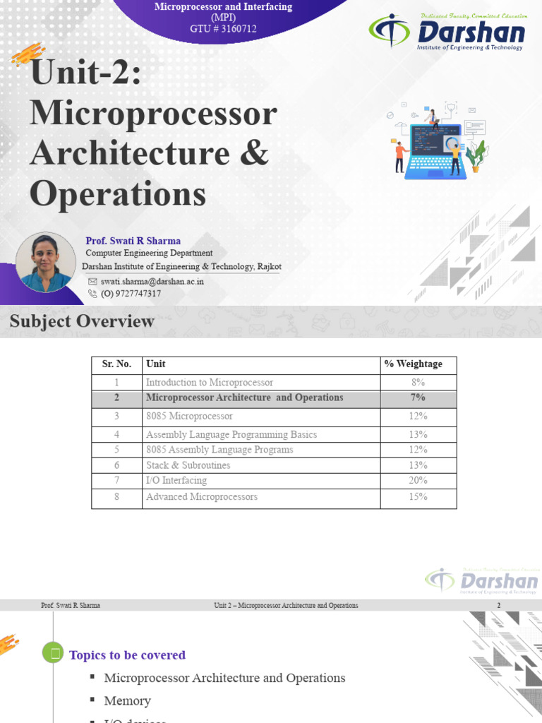 GTU Microprocessor Syllabus Overview | PDF | Computer Data Storage ...
