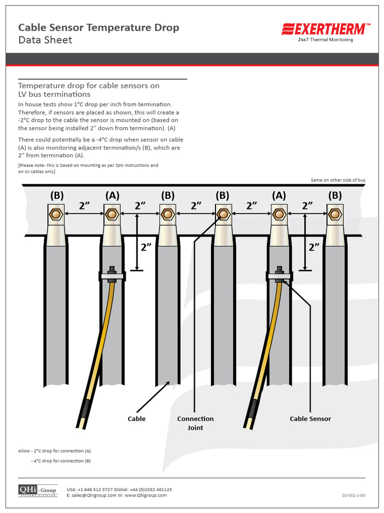 DS-002-1-EN - Exertherm - Cable Sensor Temperature Drop | PDF ...
