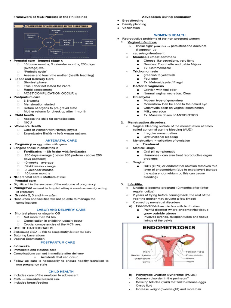MCN Doc Pacabis | PDF | Childbirth | Maternal Death