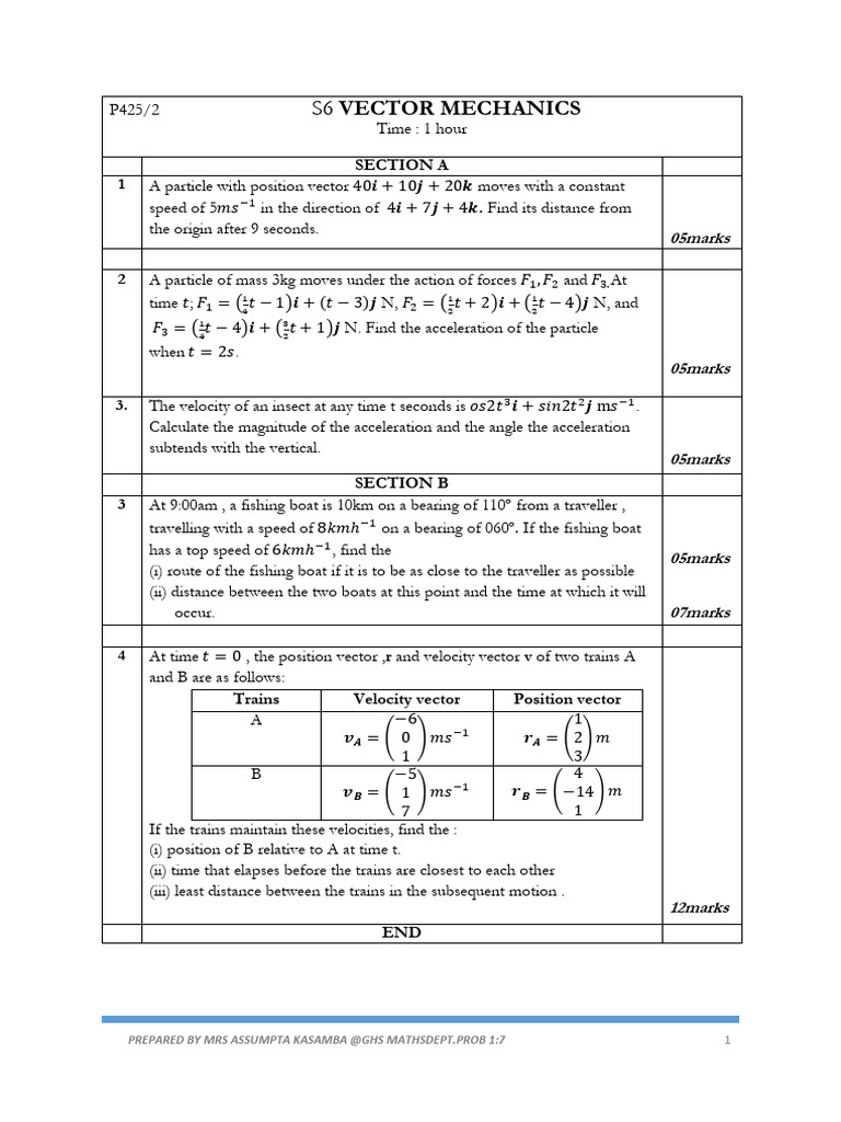 Mechanics | PDF | Acceleration | Velocity