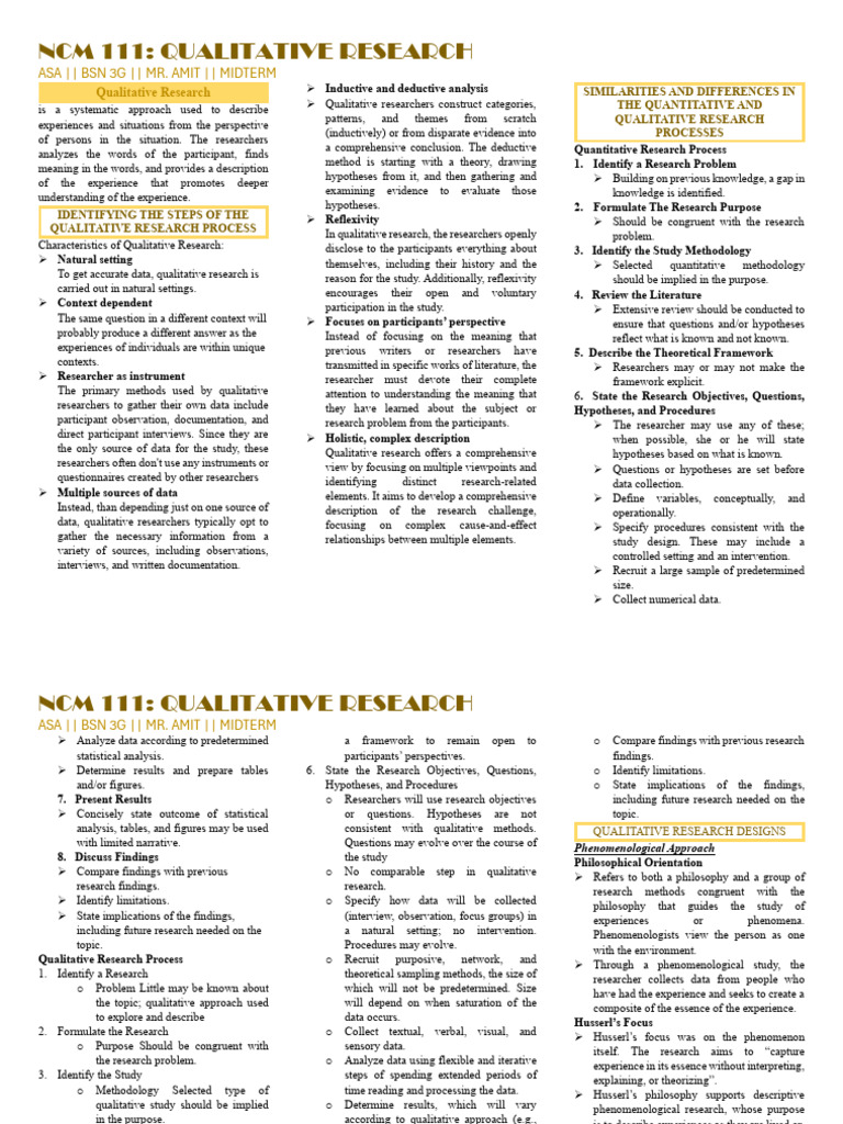 Qualitative-Research Introduction | PDF | Qualitative Research ...