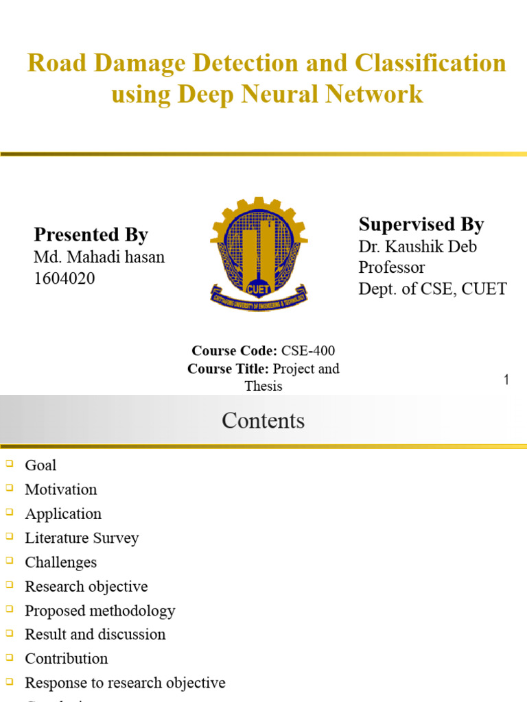 Mahadi Final Presentation | PDF | Sensitivity And Specificity | Image Segmentation
