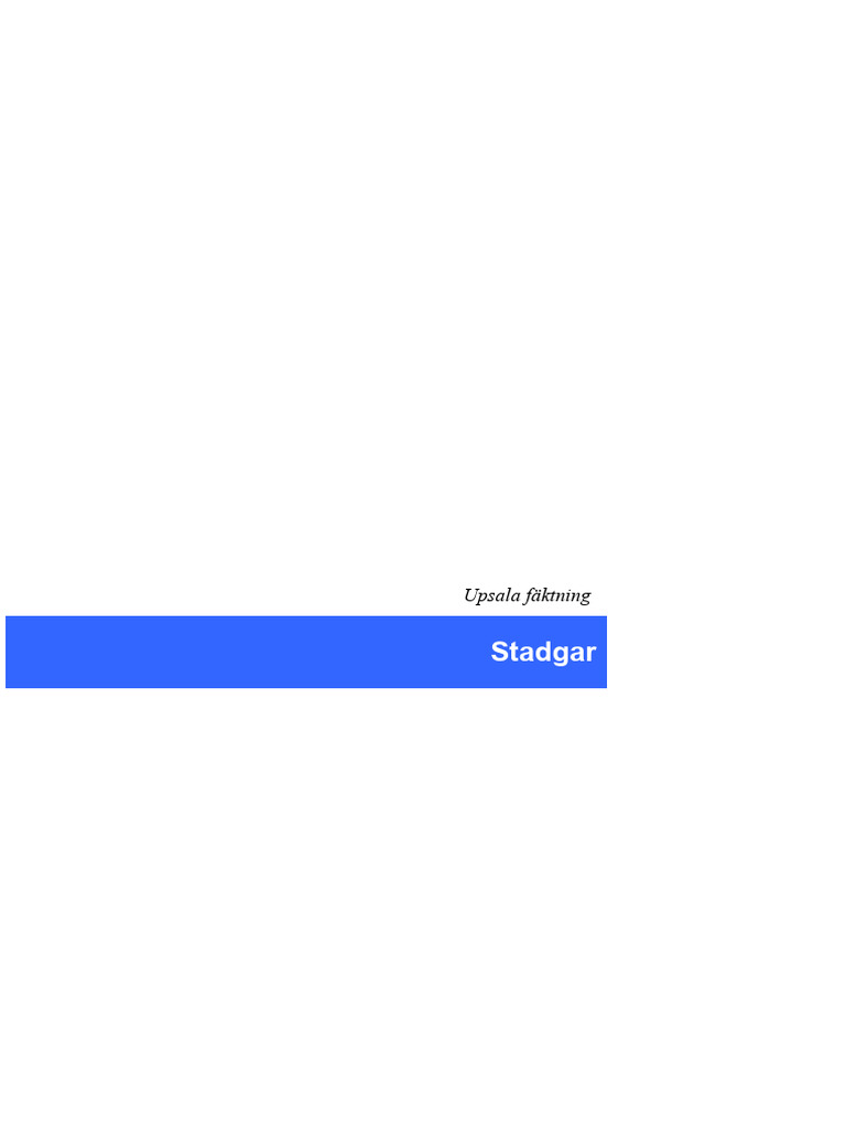 Stadgar | PDF