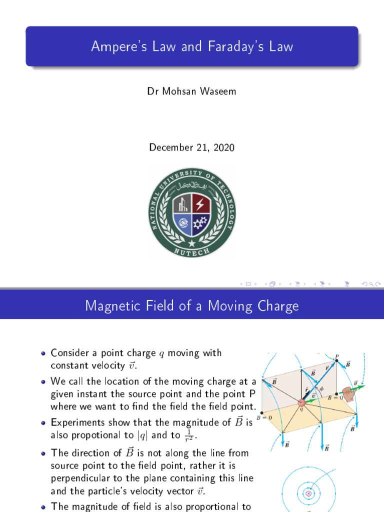 Week7 Sources of Magnetic Field Ampere Faraday Law | PDF | Electromagnetic Induction | Inductor