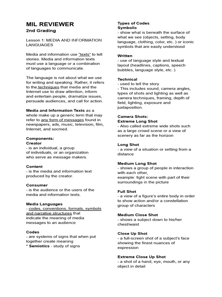 Mil Second Grading Reviewer | PDF