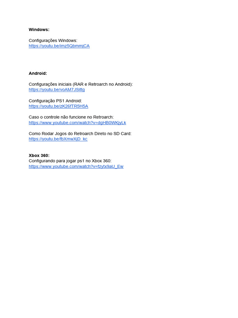 Instruções PS1 | PDF