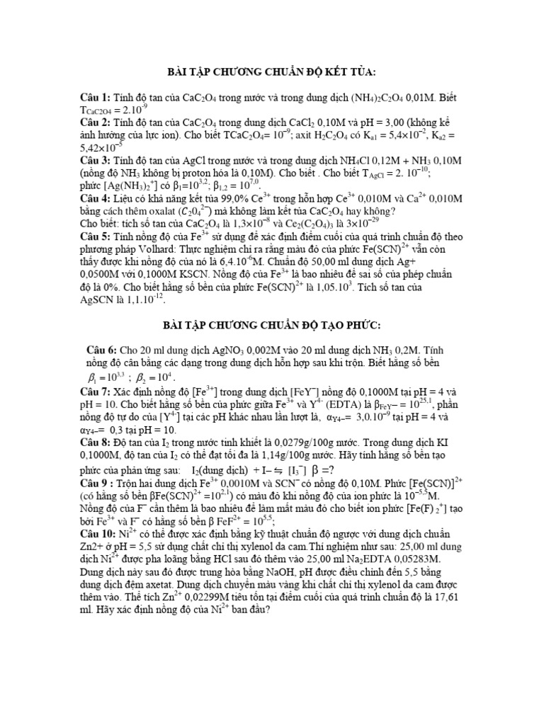 BT Chuong 3,4 - Ket Tua + Tao Phuc | PDF