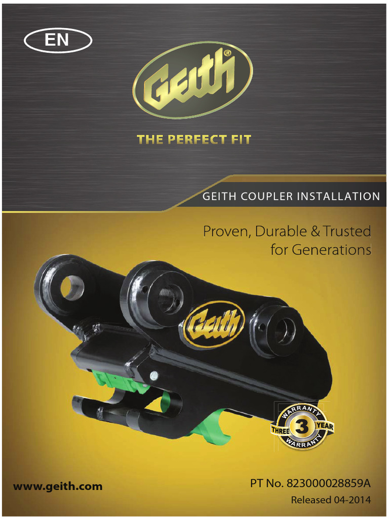 Geith Quick Coupler Installation Guide | PDF | Legal Liability | Tort